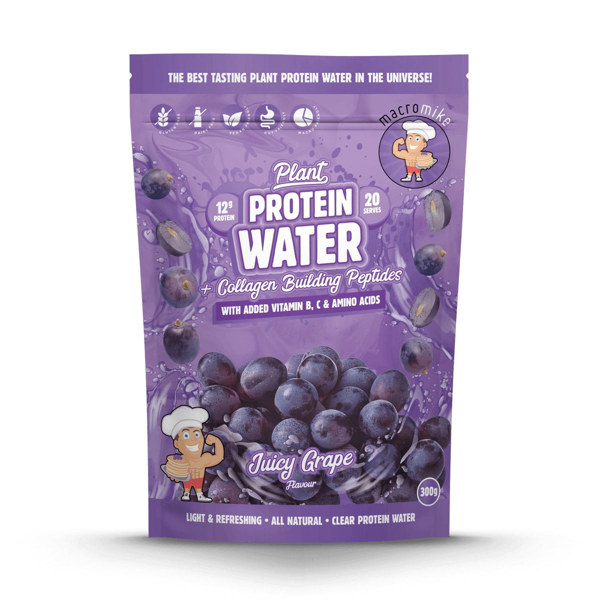 Juicy Grape Plant Protein Water | Macro Mike