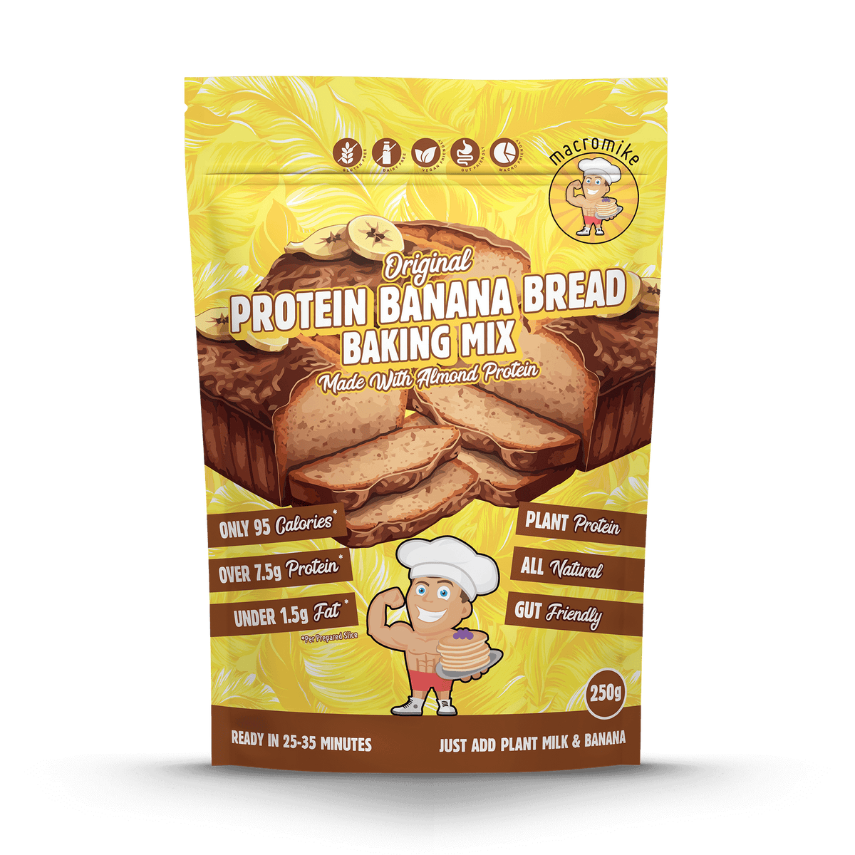 Original Banana Bread Baking Mix (250g Bag) – Macro Mike