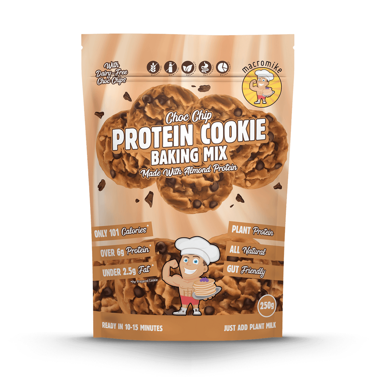 Choc Chip Cookie Baking Mix (250g Bag) – Macro Mike