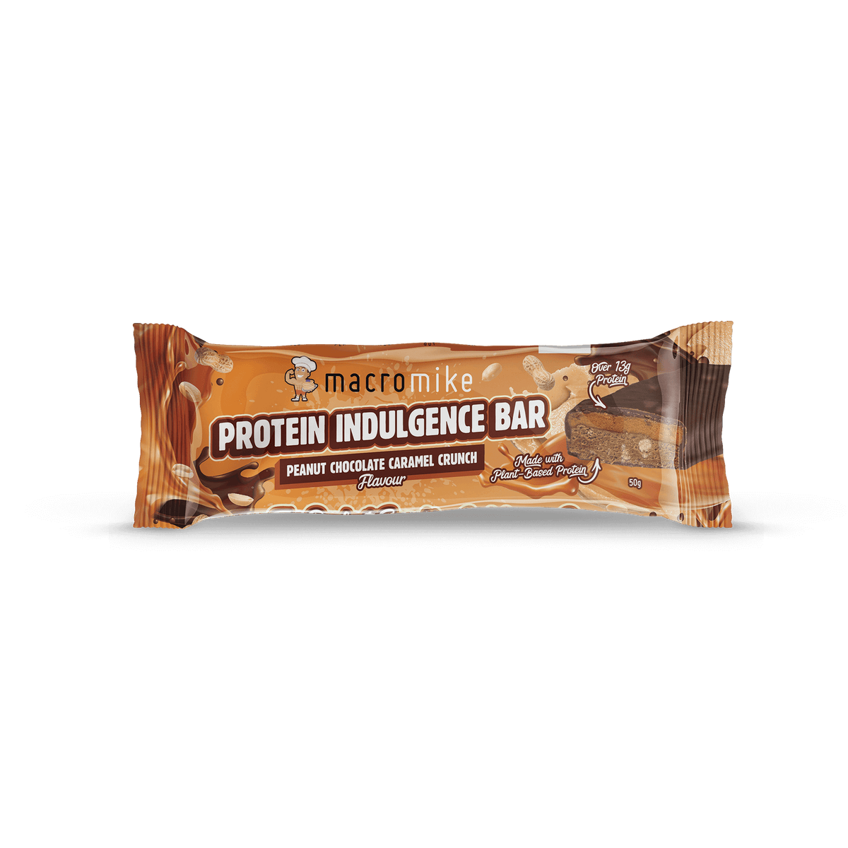 Peanut Chocolate Caramel Crunch Protein Indulgence Bar | Macro Mike