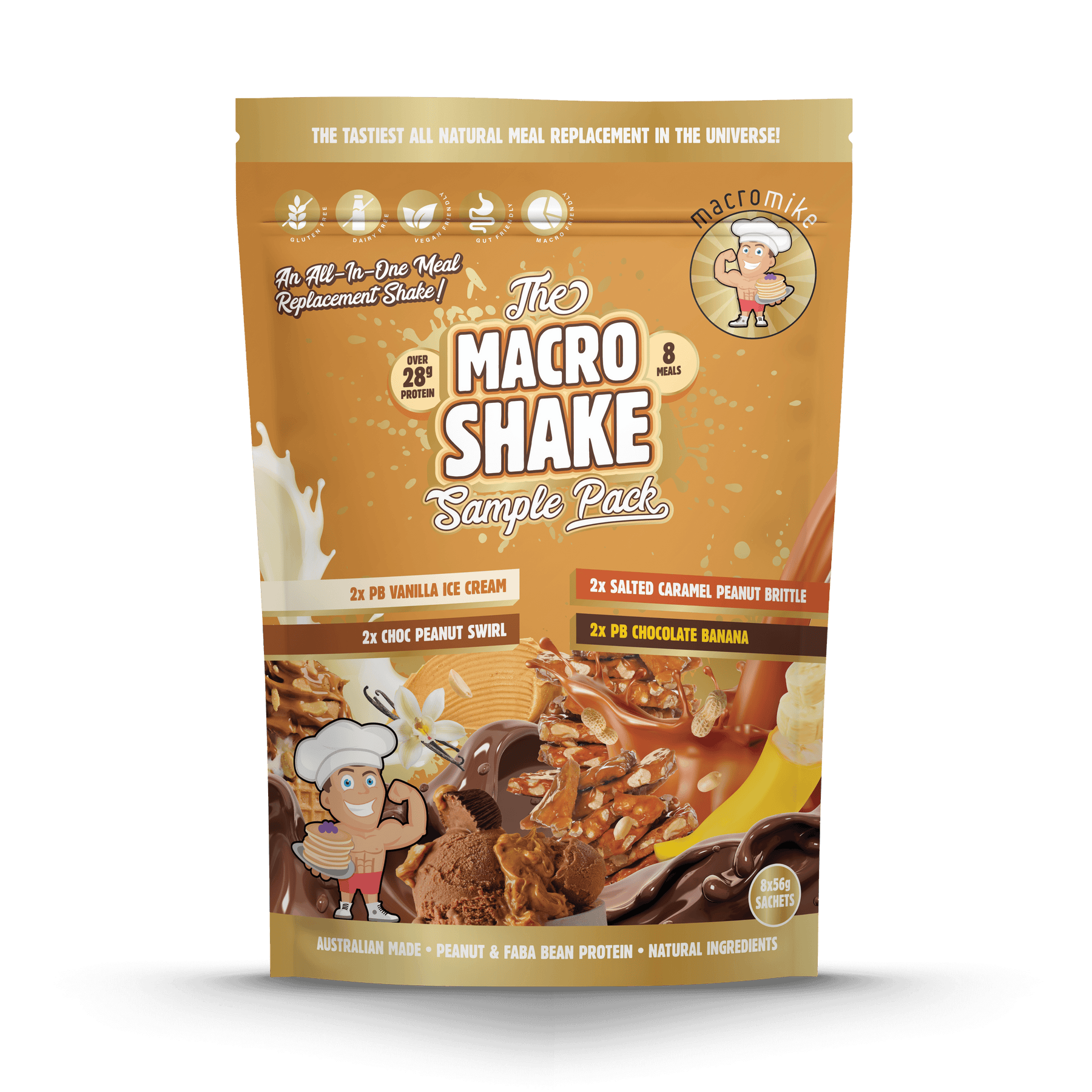 The Protein Sample Pack - Taste 8 Classic Flavours | Macro Mike