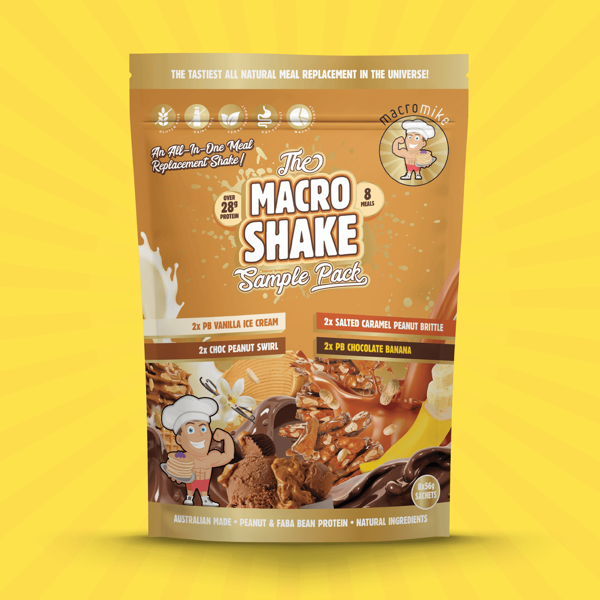 The Protein Sample Pack - Taste 8 Classic Flavours | Macro Mike