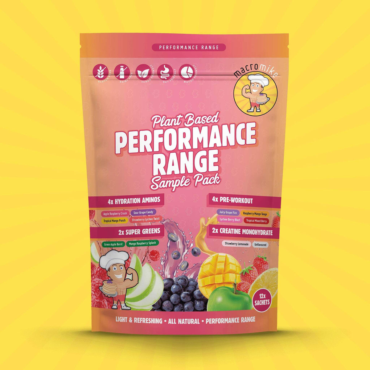 Performance Range Sample Pack - 12 x Sachets – Macro Mike