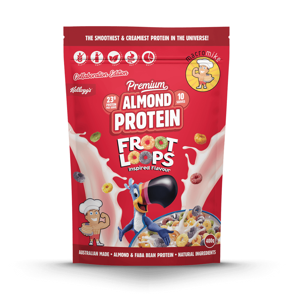Macro Mike x Kellogg's Froot Loops Premium Almond Protein (400g Bag)