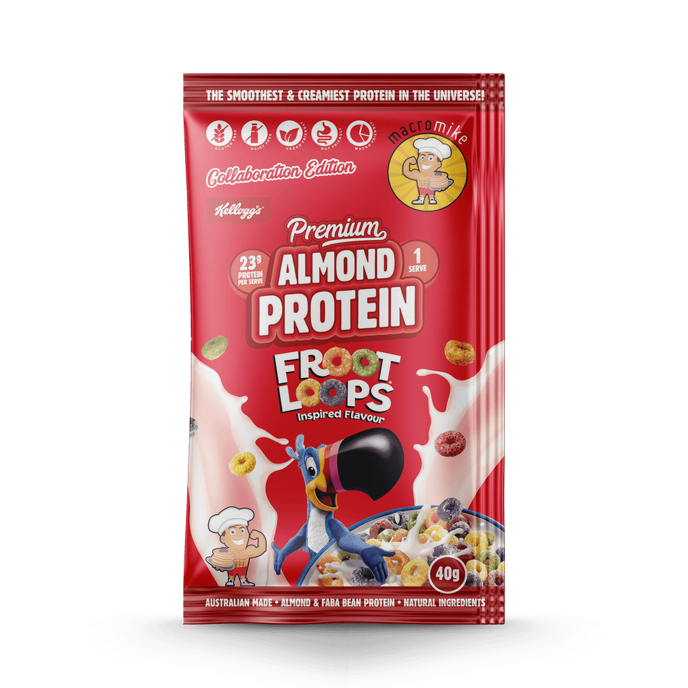 Macro Mike x Kellogg's Froot Loops Premium Almond Protein (40g Sachet)