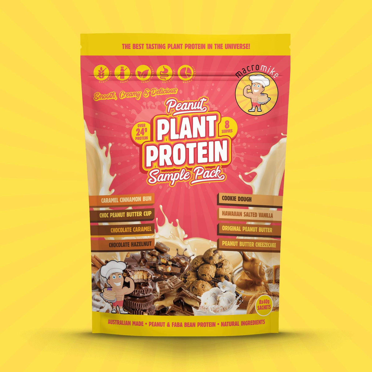 The Protein Sample Pack - Taste 8 Classic Flavours | Macro Mike