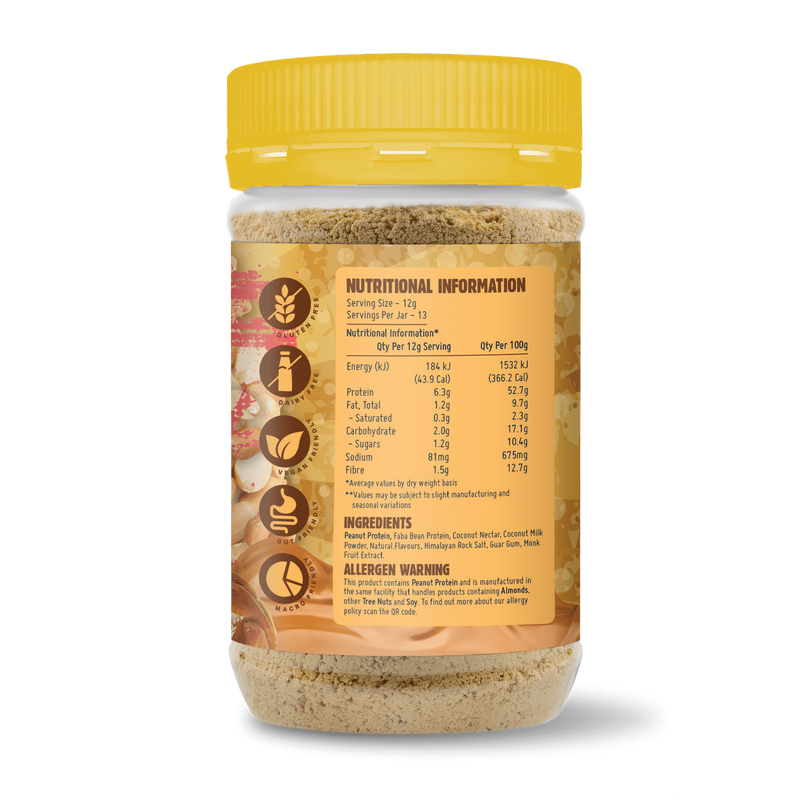 V2 Salted Caramel Powdered Peanut Butter | Macro Mike